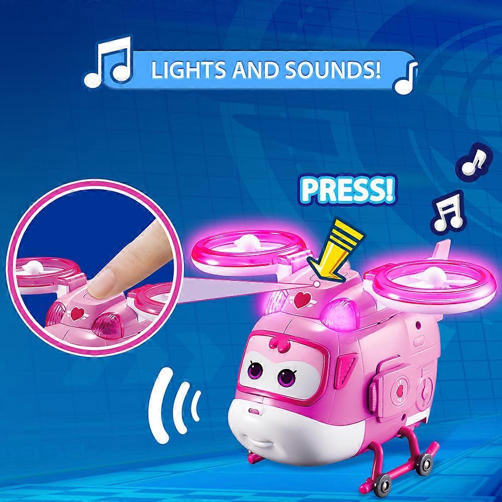 6 Inches Deluxe Transforming Supercharged Dizzy Deformation Robot Plane ...