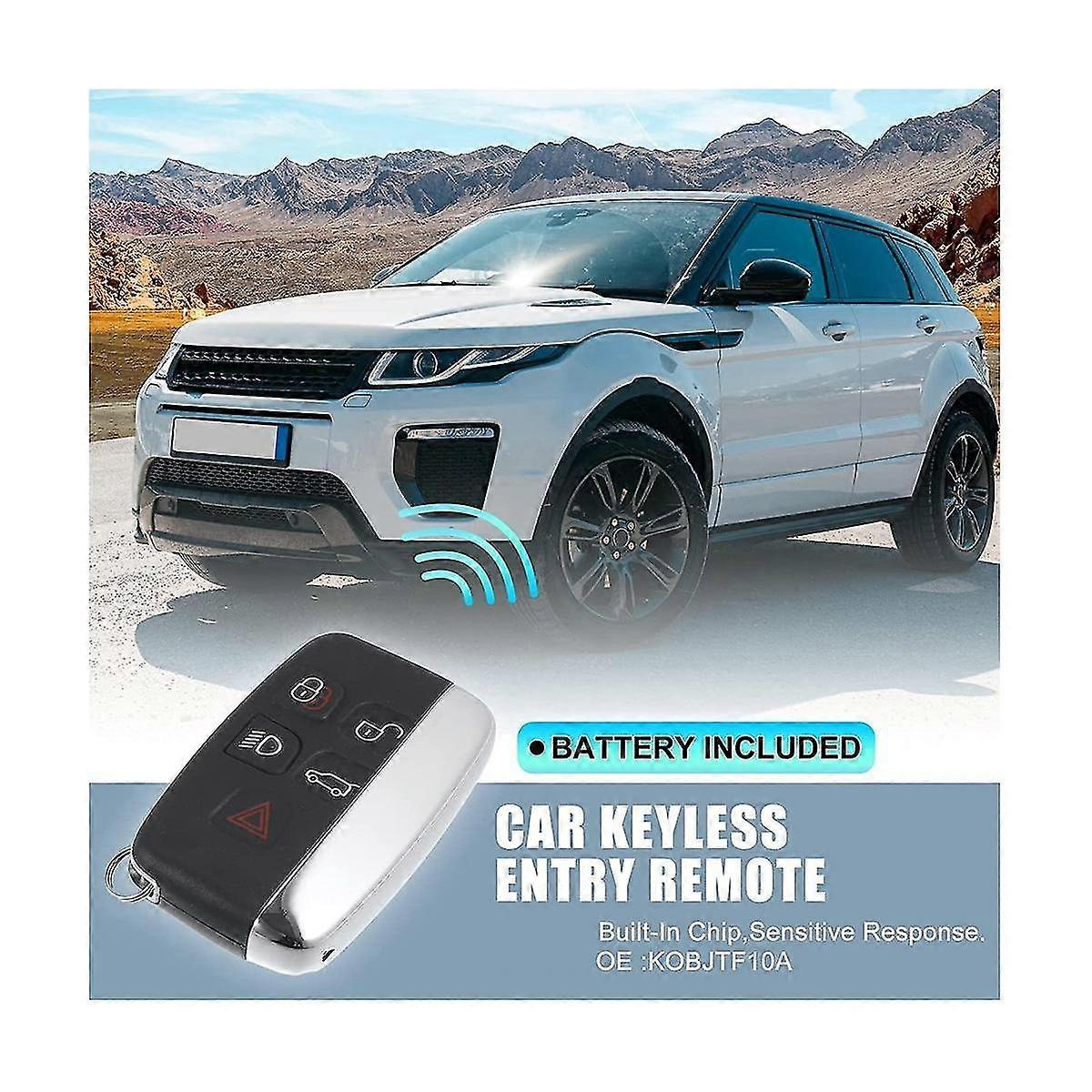5 Button Smart Remote Key Id49 Chip Kobjtf10a For Land Range Evoque ...