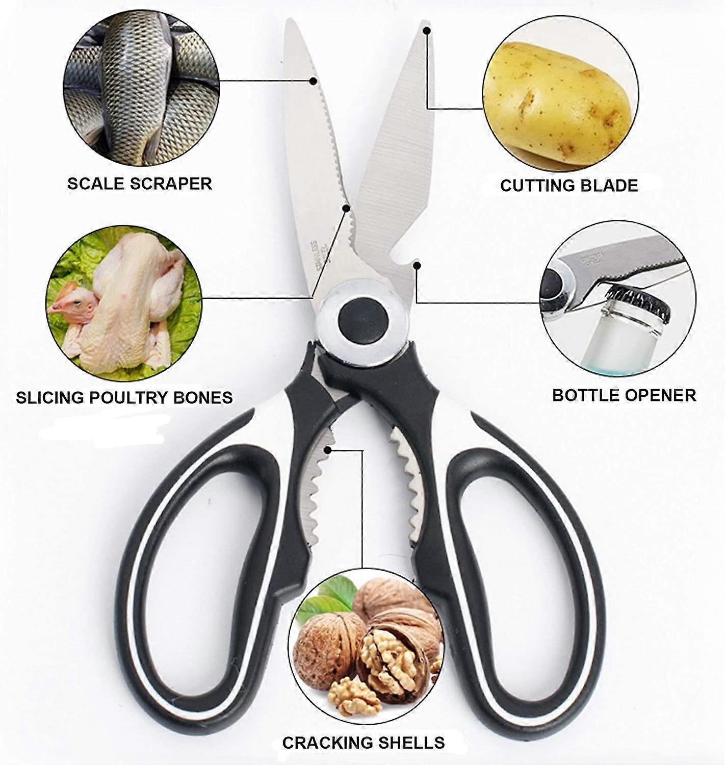 Heavy Duty Kitchen Scissors By Best Multi-Purposerazor Sharp Heavy Duty ...