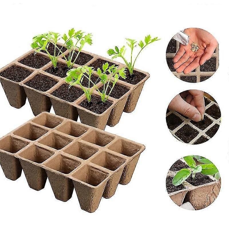 Biodegradable Seed Pots Fiber Seed Pots For Seedlings With 100 Plant ...
