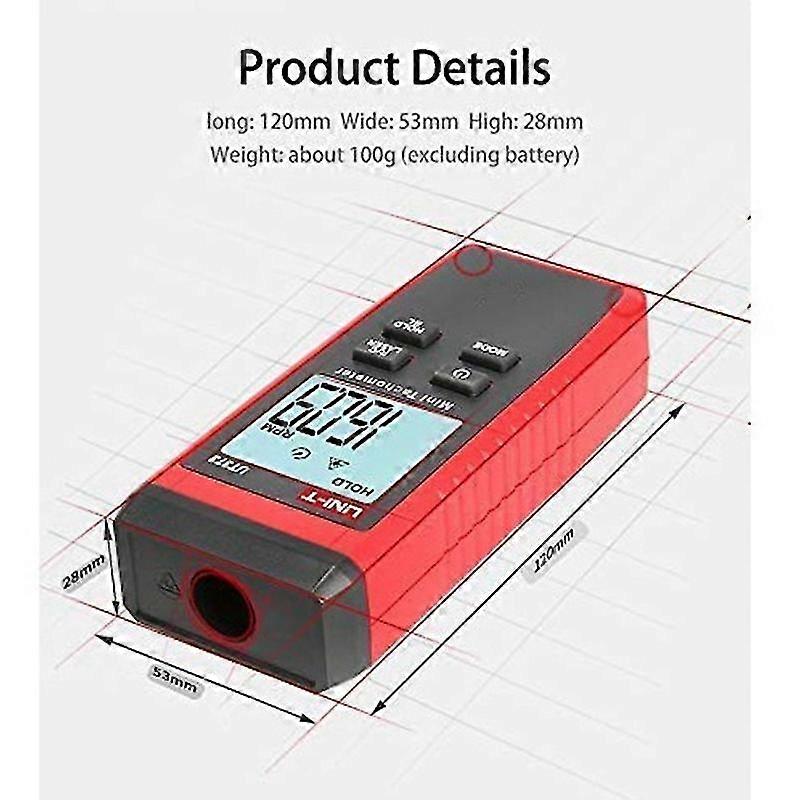 -t Mini Tachometer Ut373 Digital Tachometer Non-contact Tachometer ...