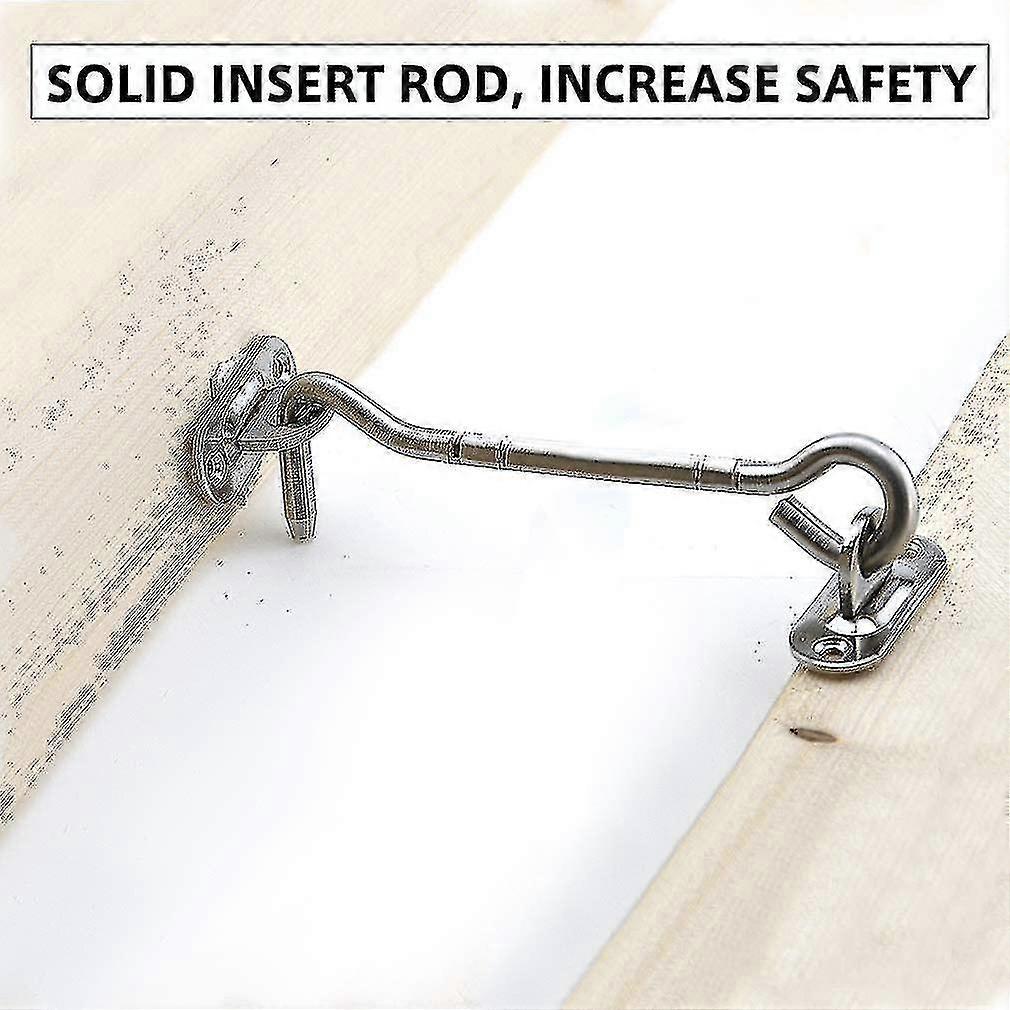 Storm Hook, Hook Lock Stainless Steel 2 Pieces, Cabin Hook For The ...