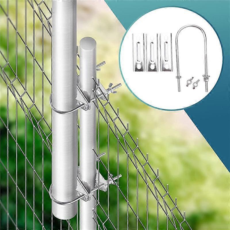 Double Antenna Mast Clamp V Block with U Bolts Heavy Duty Anti-Rust ...
