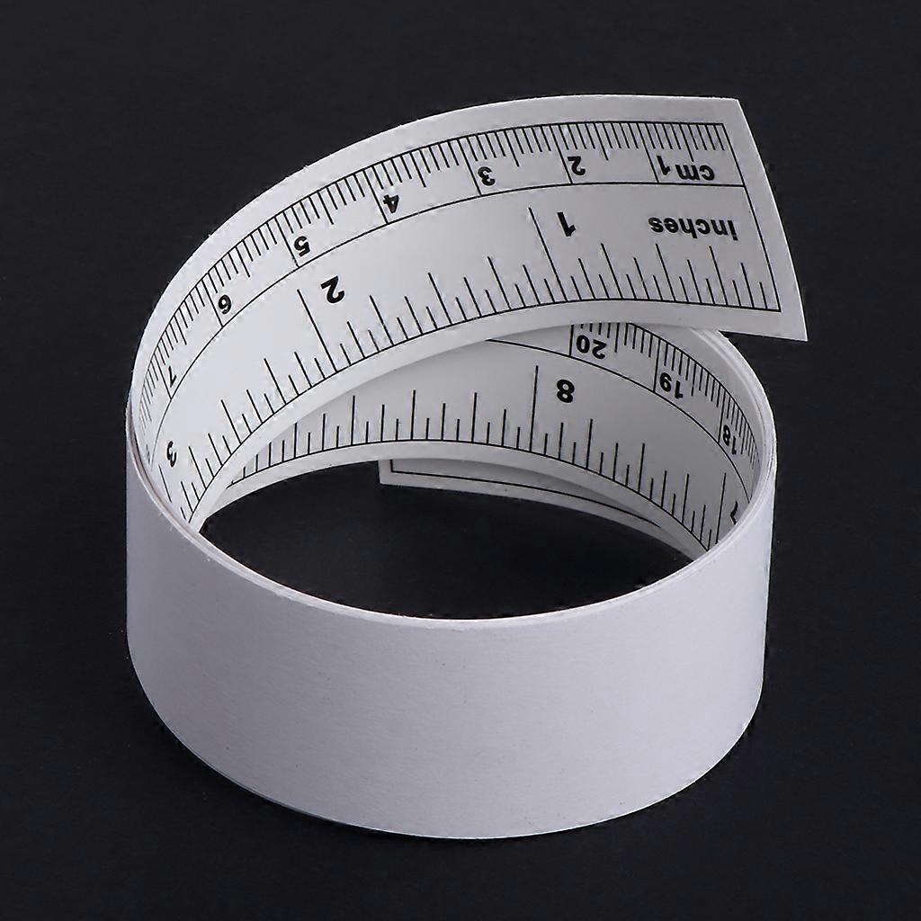 Self Adhesive Metric Measure Tape Vinyl Silver Rulers For Sewing ...