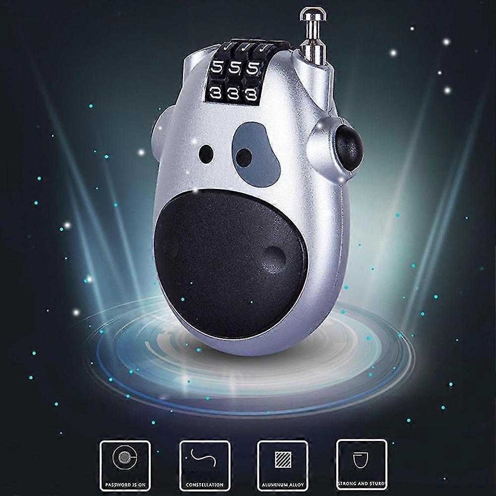 Portable Anti-theft Telescopic Wire Lock Security Lock Bicycle Helmet ...