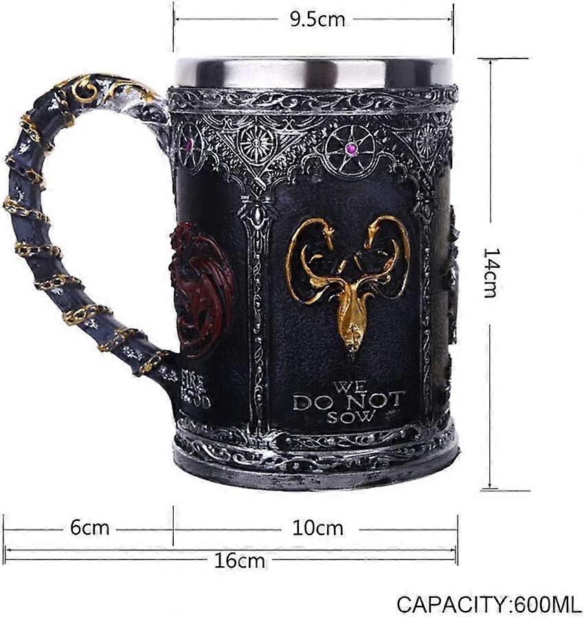 Personalize Engraved Style Beer Mug Horn Game Of Thrones Mug,Stark ...