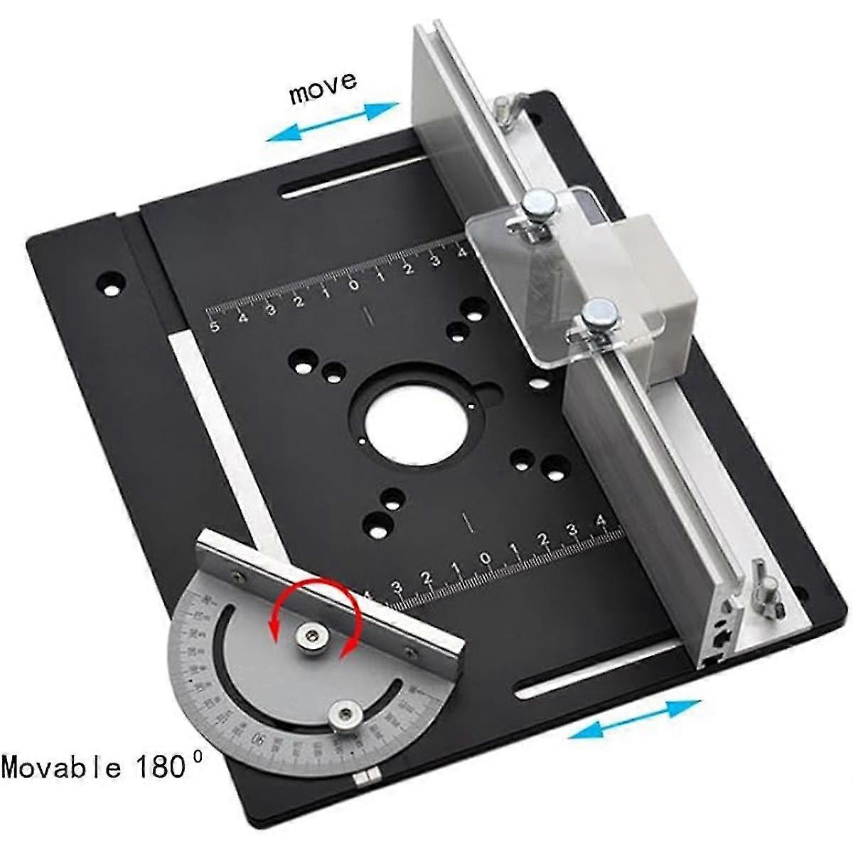 Router Table Insert Plate, Woodworking Bench Router Flip Plate W/miter ...