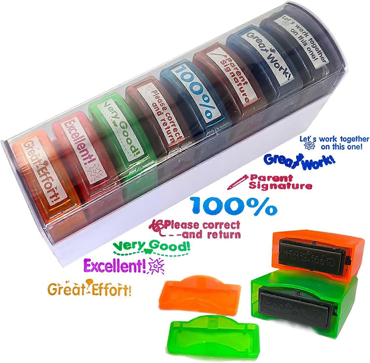 Self-Inking Teacher Stamps for Grading Teacher Good Job Stamp for ...