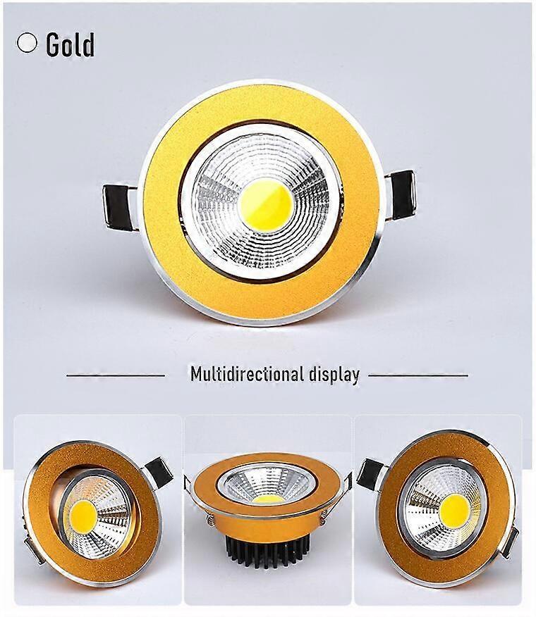 Dimmable Led Downlight Recessed Ceiling Lamp Spotlight Led COB Light 3W 5W 7W 9W 12W 15W 18W ...