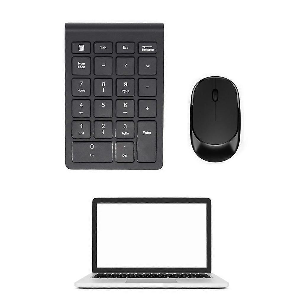 2.4G Wireless Keyboard And Mouse Kit Digital Numpad Keypad 22-Key ...