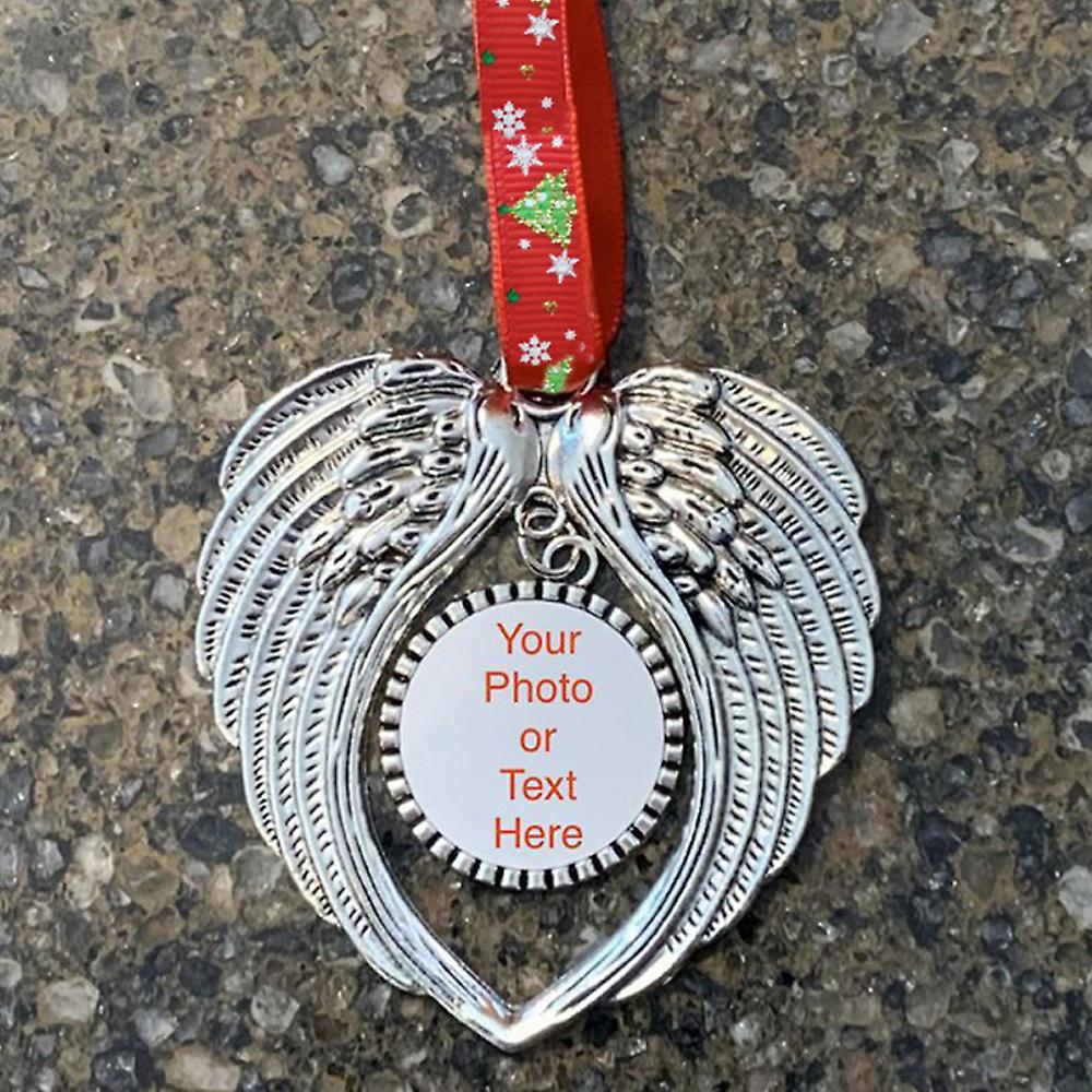 Memory Angel Wing Christmas Tree Ornament Pendant Photo Frame Xmas ...
