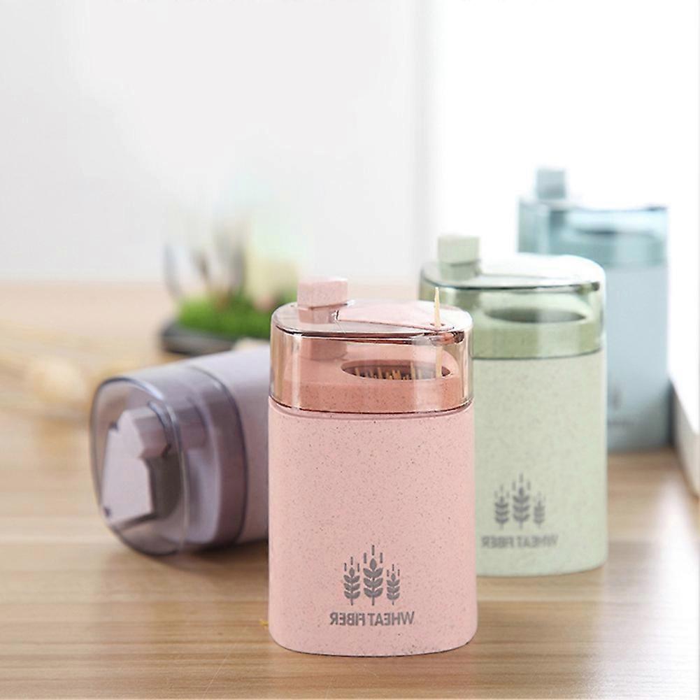 Fashion Plastic Straw Automatic Toothpick Holder Container Dispenser ...