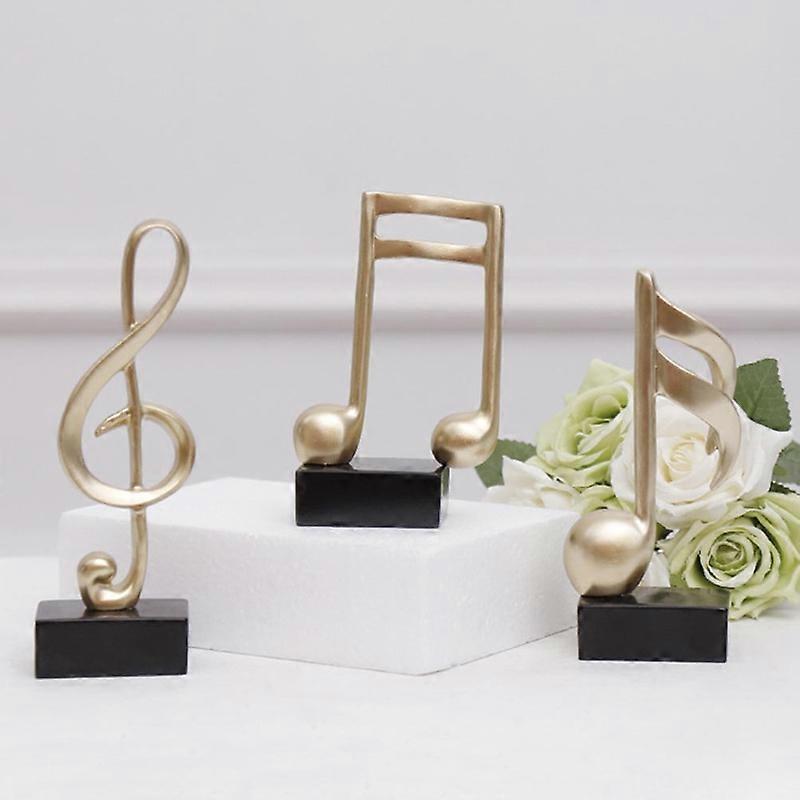 Mini Musical Note Model Figure Resin Craft Desktop Piano Ornament Home ...