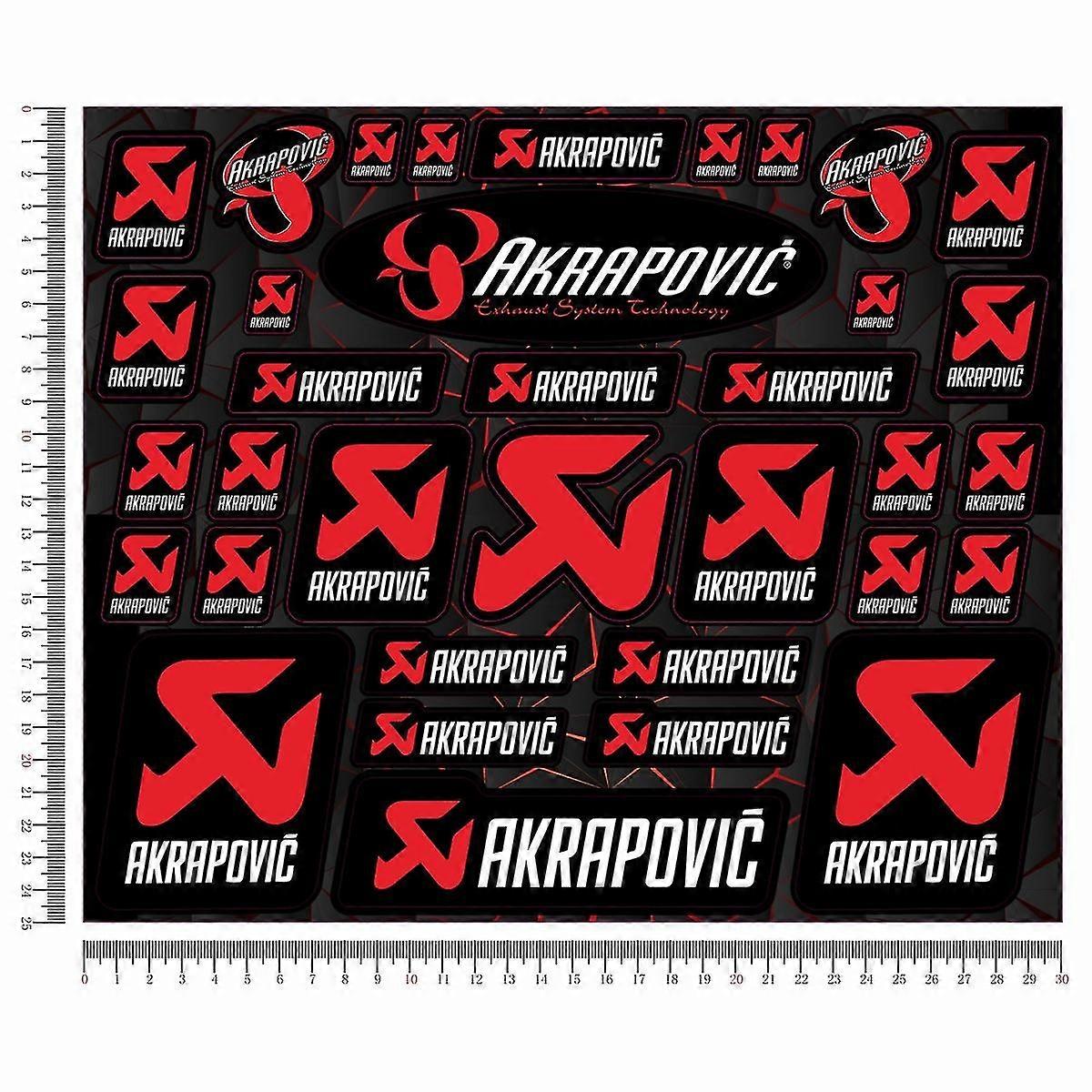 For Akrapovic Sticker Silencer Muffler Tip Pipe Tank Logo Decal | Fruugo UK