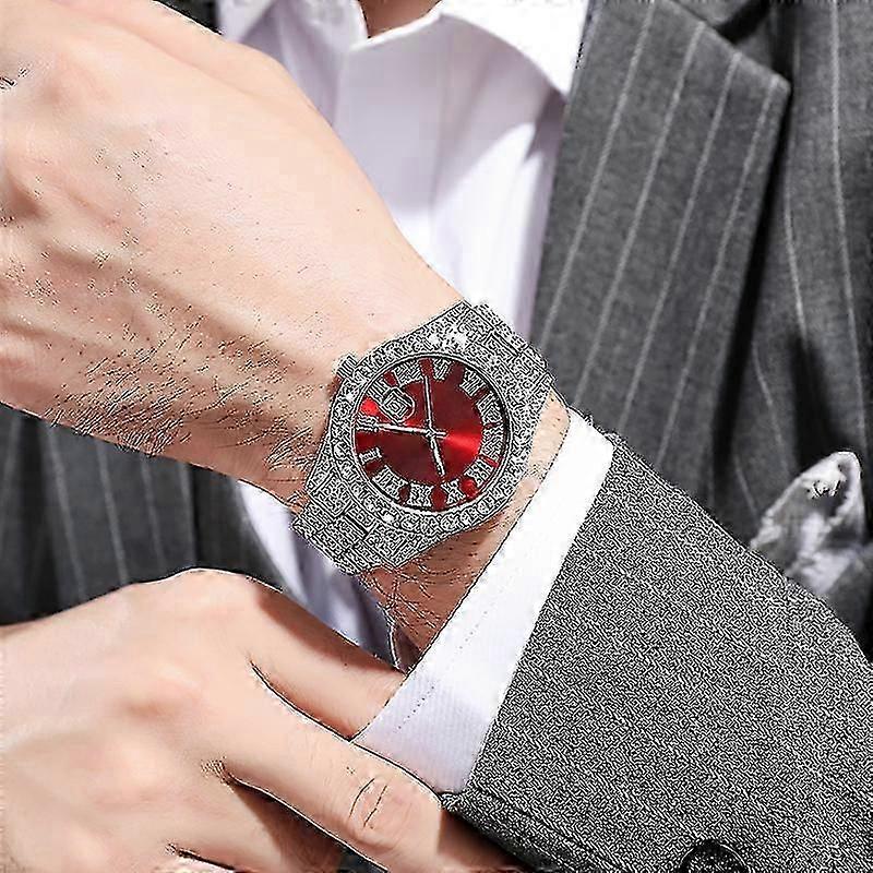 Big Diamond Watch Luxury Gold Watch 24k Gold Watch Quartz Watch ...