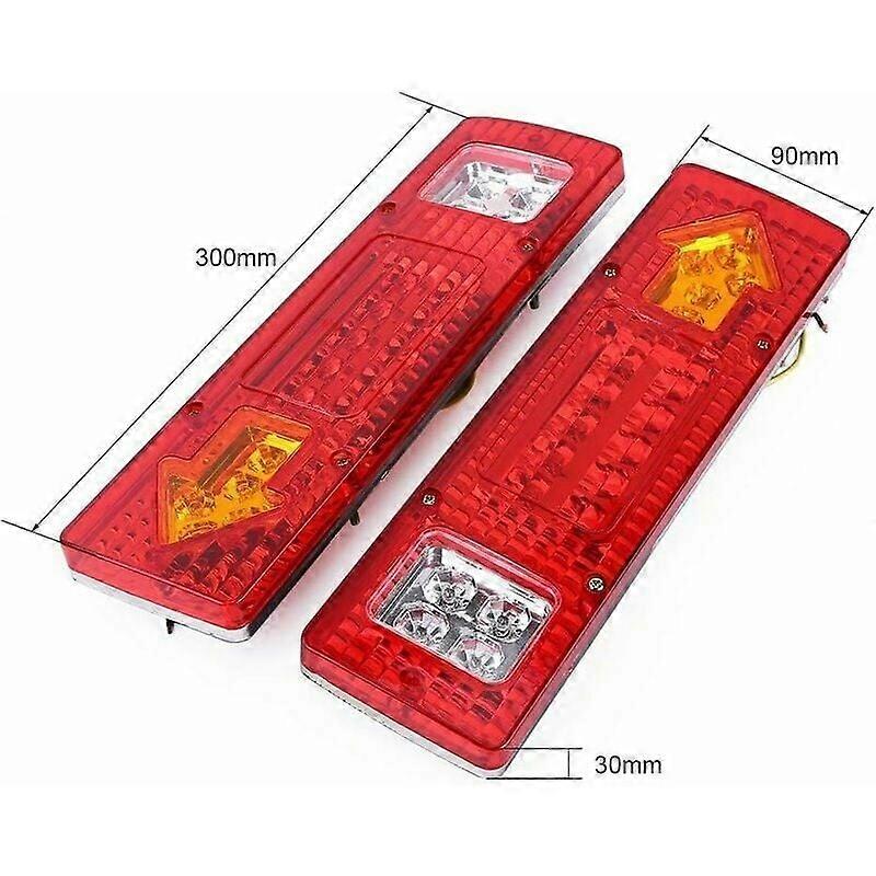 Led Trailer Lights kit, Set of 2 19 LED rear lights for car, truck ...