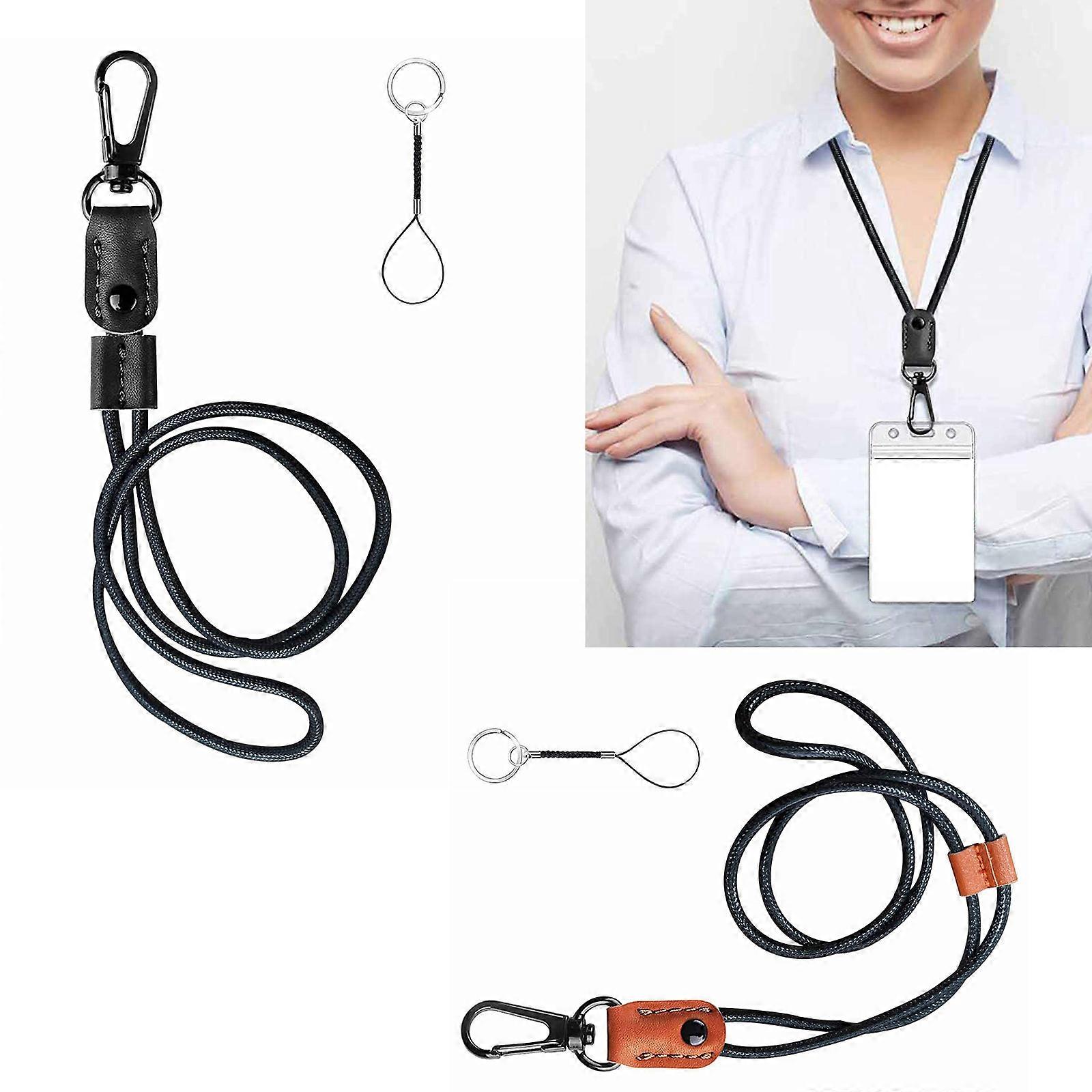 Long Lanyard Neck Strap Keychain Long Neck Lanyards with Metal Clip for ...