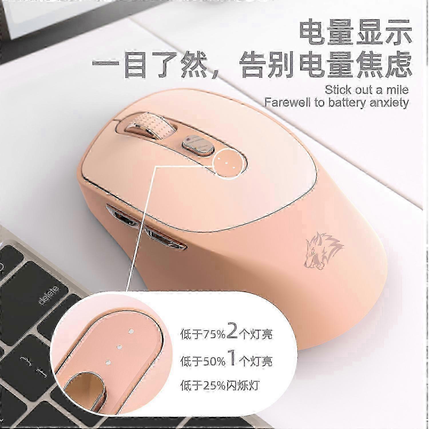 Free Wolf X7 Wireless Bluetooth Dual Mode Mouse Laptop Rechargeable ...