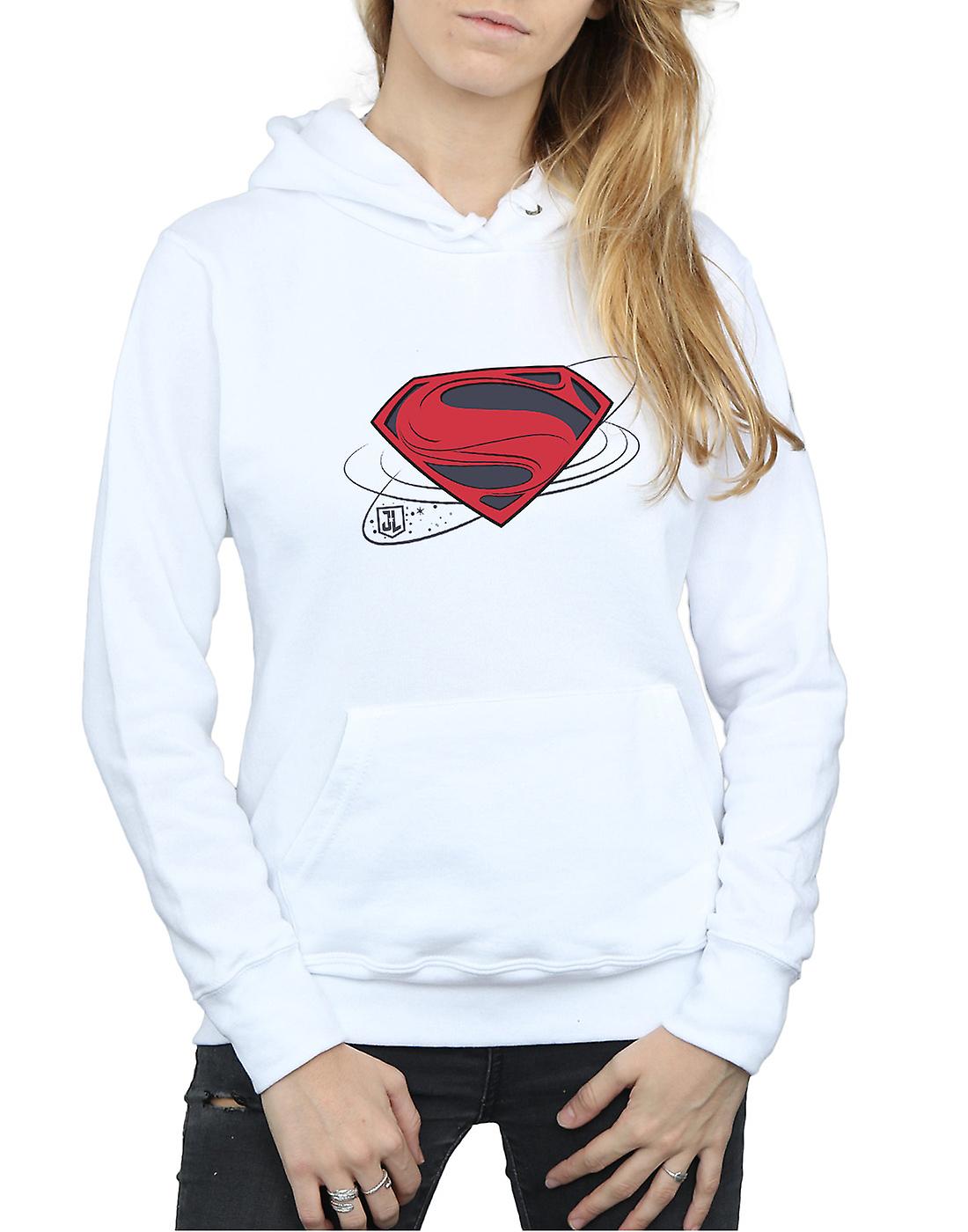 DC Comics Women's Justice League Movie Superman Logo Hoodie | Fruugo US