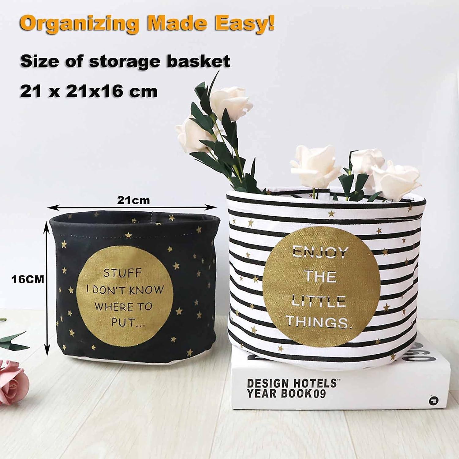 Set Of 4 Foldable Round Storage Boxes - Organize And Store With Style ...