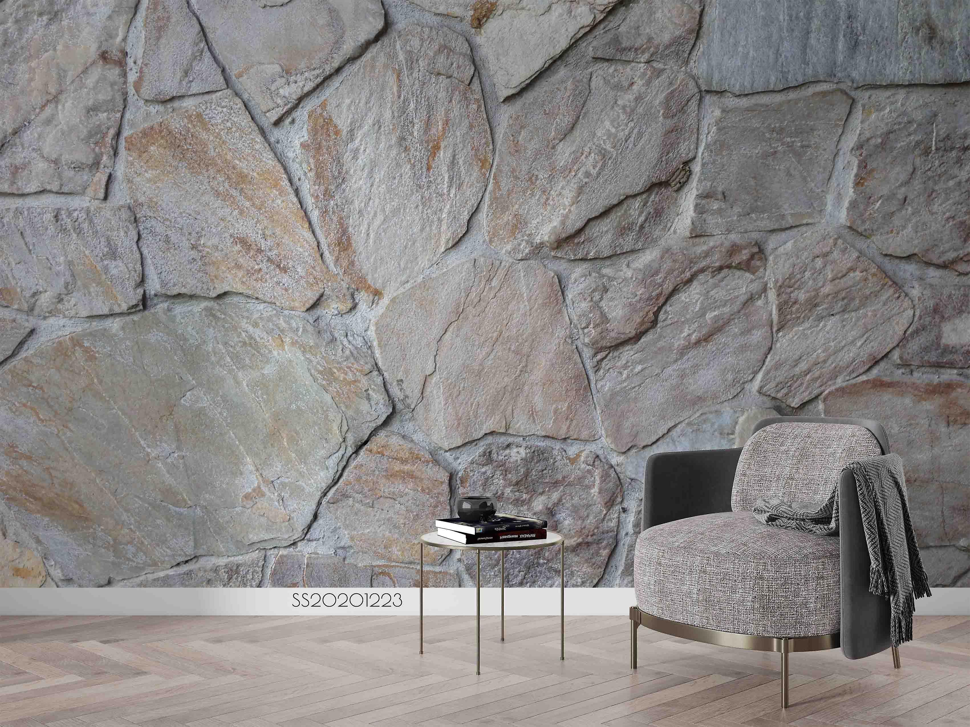 3D Stone Texture Wall Mural Wallpaper Lqh 41 | Fruugo US