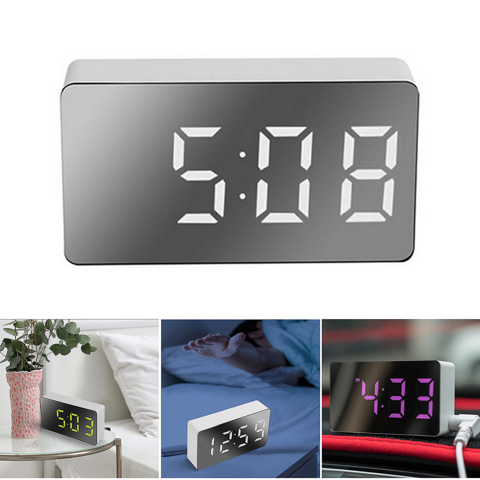 Digital Clock Mini Multifunctional LED Electric Alarm Clocks Mirror ...