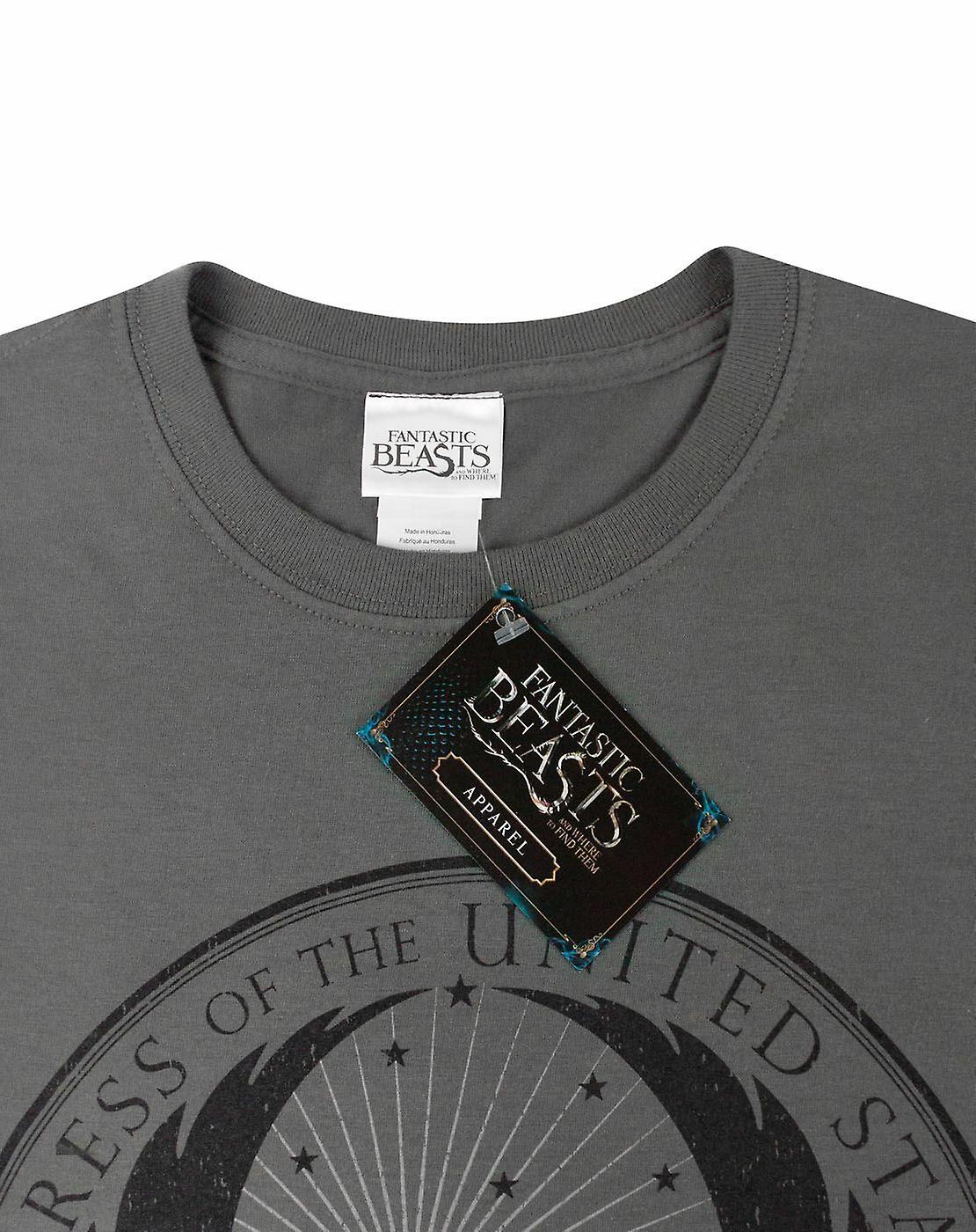 Fantastic Beasts And Where To Find Them Mens Short Sleeved T-Shirt Grey ...