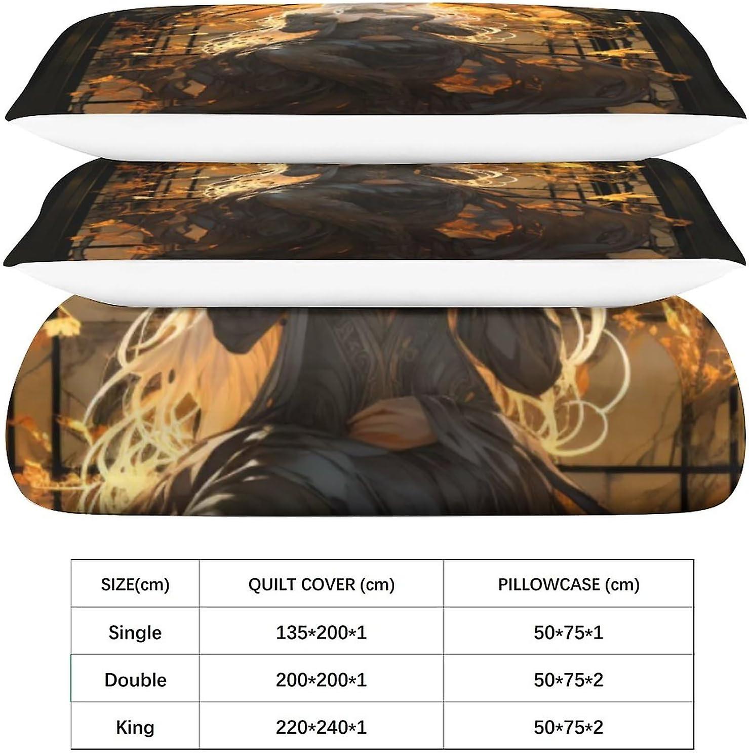 HOUKIG Bedding Teenage Girl Comforter Set 3D Printed Reversible Bed ...