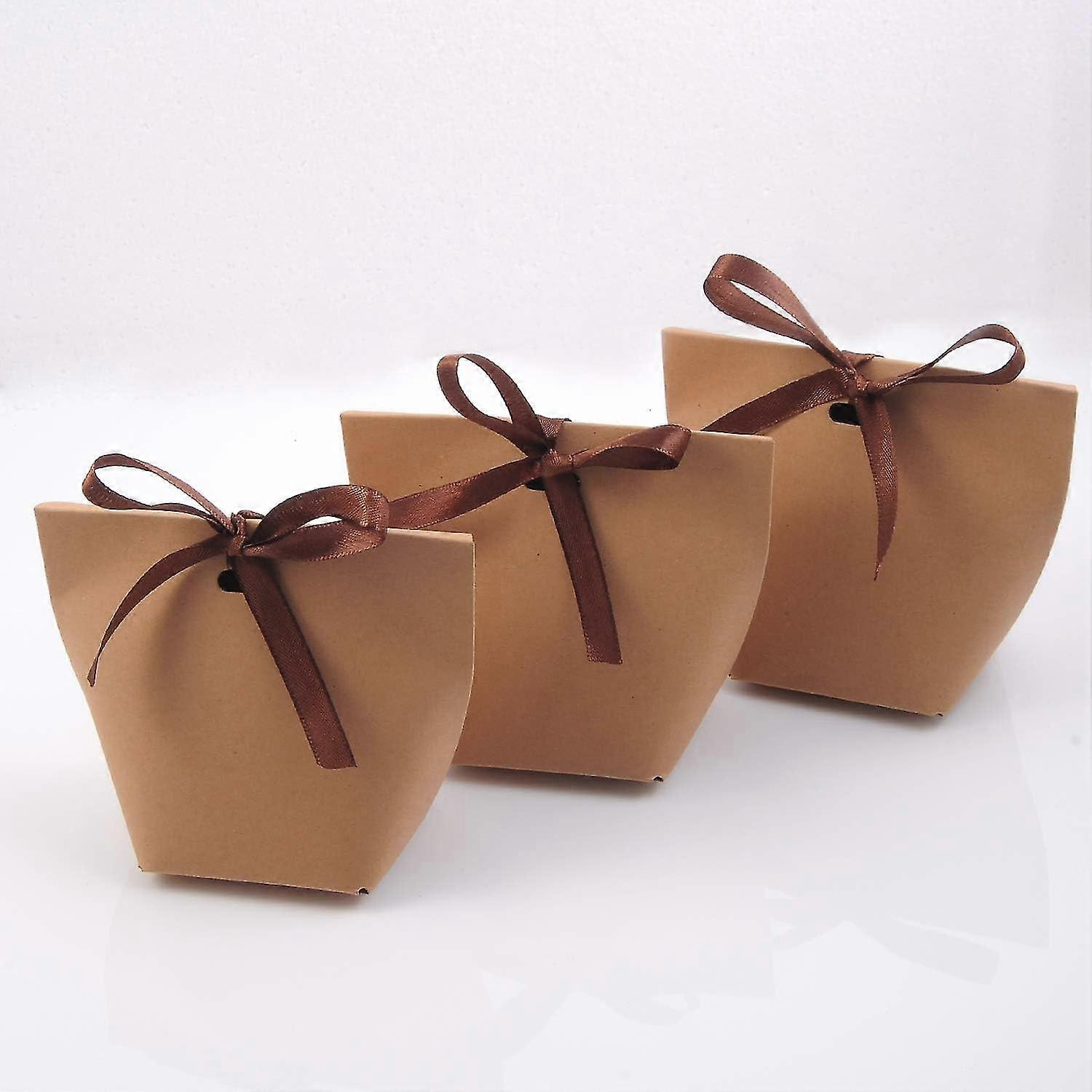 Kraft Paper Candy Boxes, Sweet Wedding Favour Boxes, Diy Party Gift ...