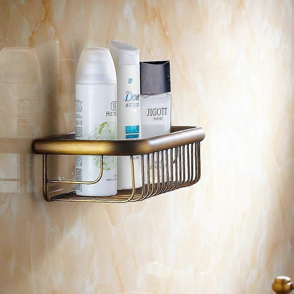 Bathroom Shower Shelf Basket 30 Brass Shower Organizer Antique Brass ...