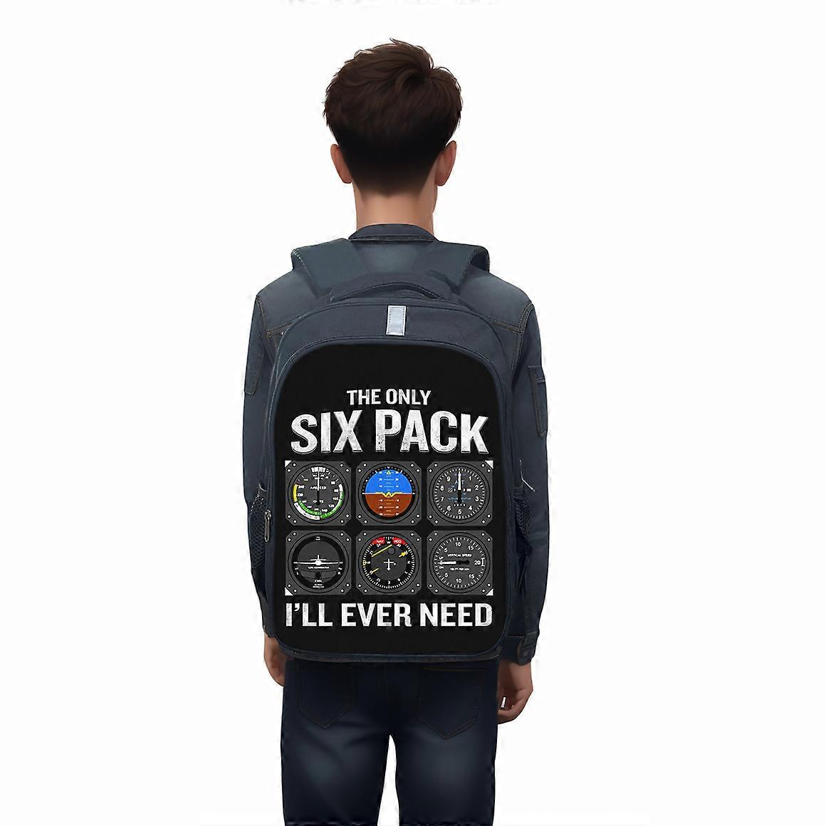 Pilots 6 Pack Flight Simulator Backpack Fighter Plane Kids Rucksack ...