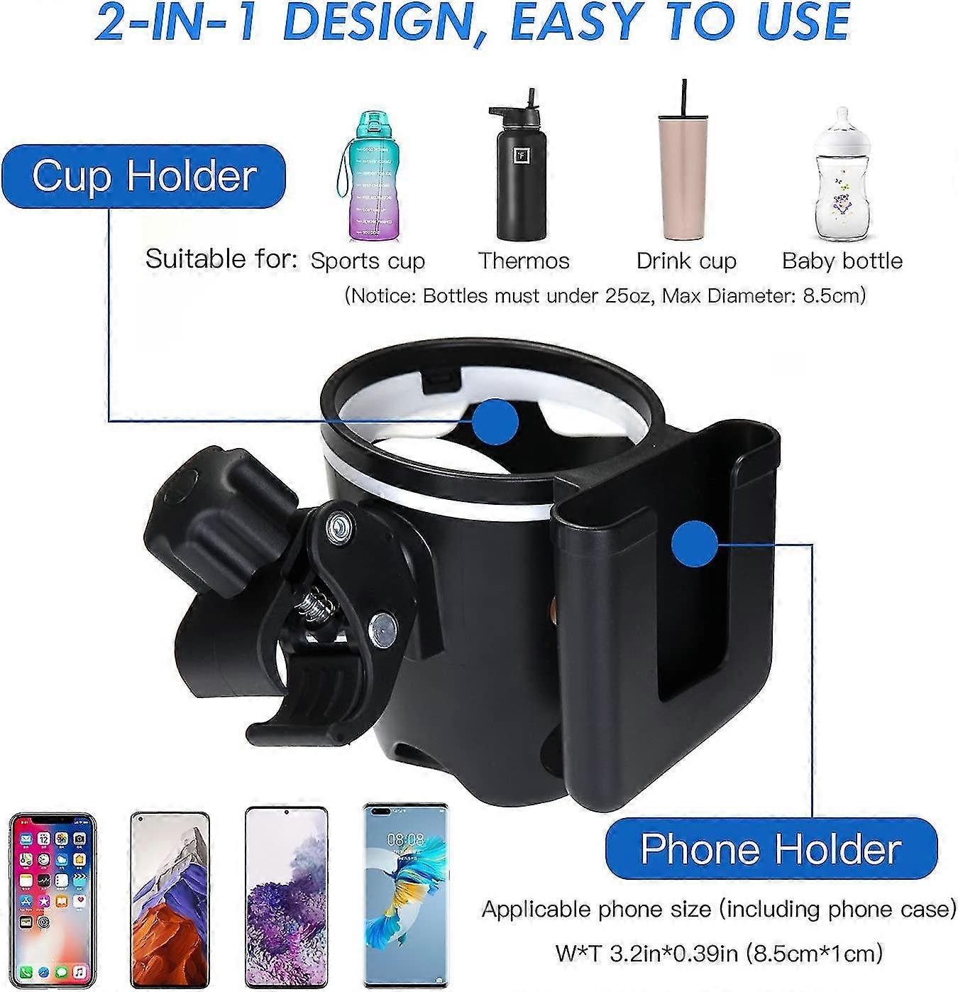 Multifunction Handlebar Bottle Cup And Phone Mount Holder For Peloton ...