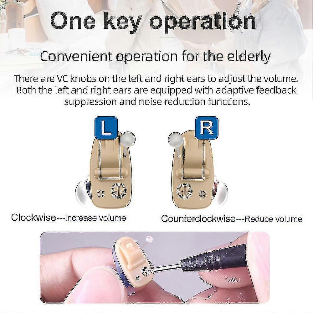 Hearing Aid Invisible Hearing Aids Adjustable Tone Sound Amplifier ...