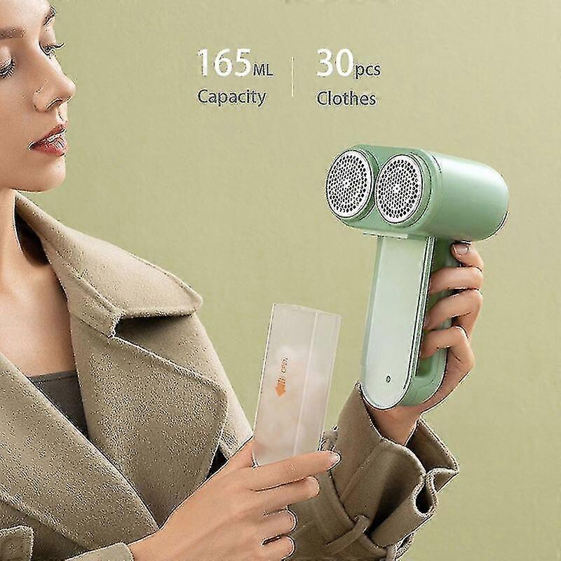Professional Electric Lint Remover Dual-head Fabric Shaver 3 Speeds ...