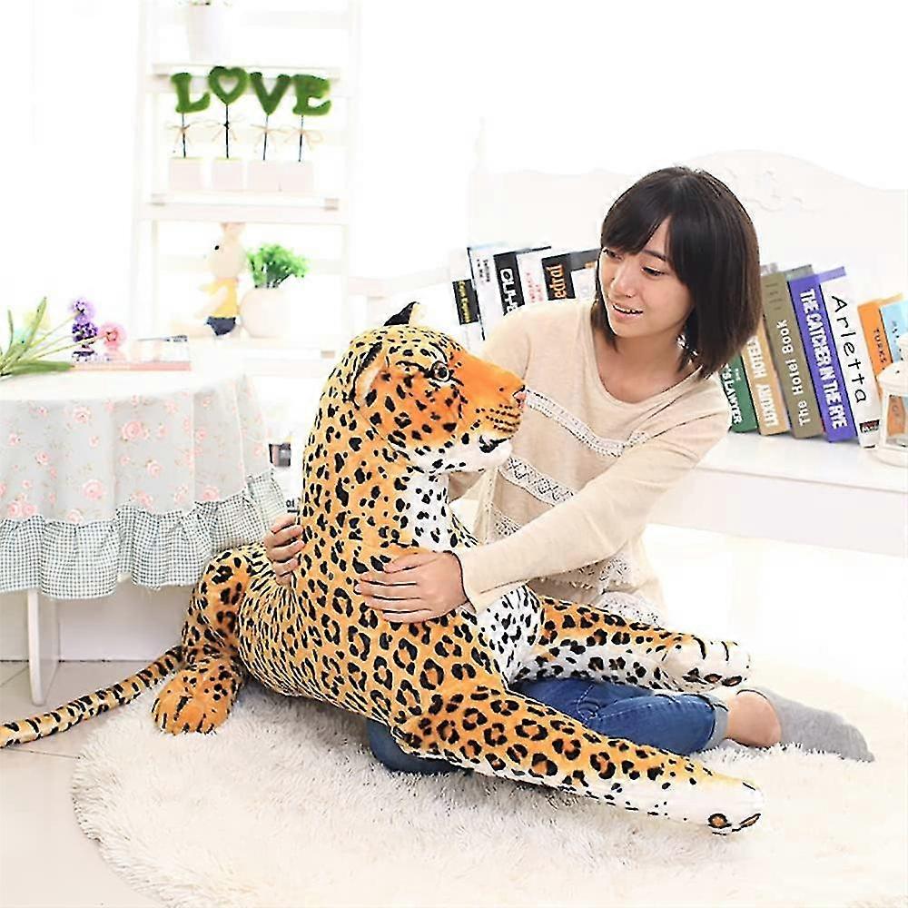 Giant Leopard Stuffed Animal Large Stuffed Cheetah Plush Toy Gifts For ...