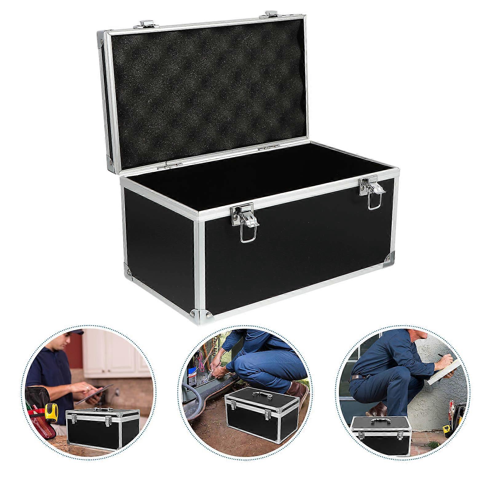 Aluminum Alloy Tool Box Multifunction Hard Storage Case Portable Parts ...
