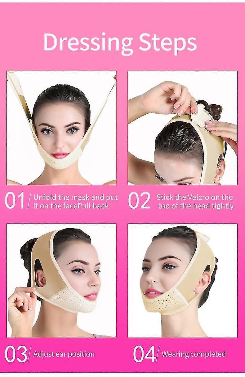 Face Lifting V Line Mask, Double Chin Reducer V Line Lifting Mask With ...