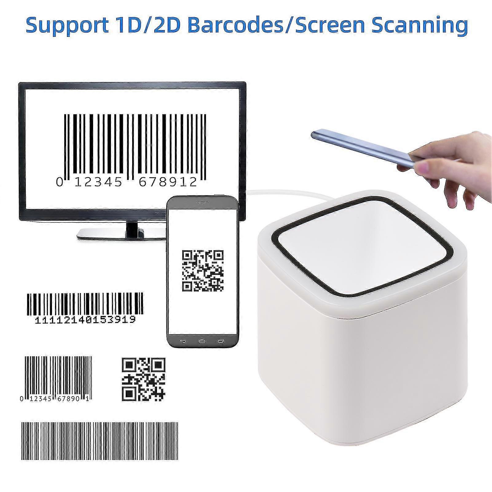 Qr Barcode Scanner Platform Hands-free Usb Wired Bar Code Reader Cmos ...