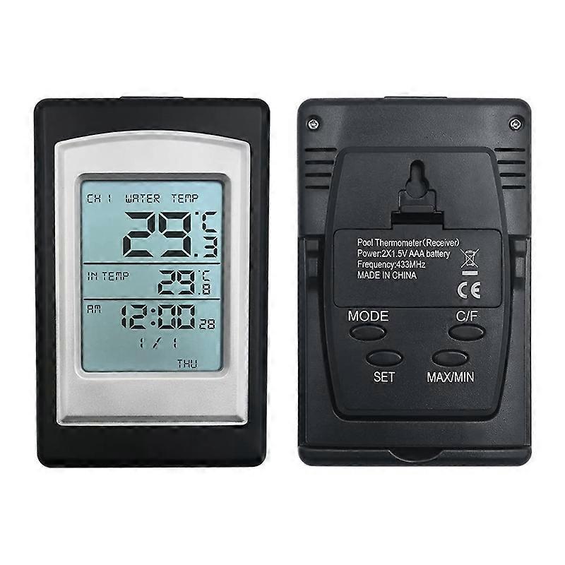 Fashionpool Thermometer, Wireless Floating Easy Read, Best Solar Remote Digital Outdoor Floating ...