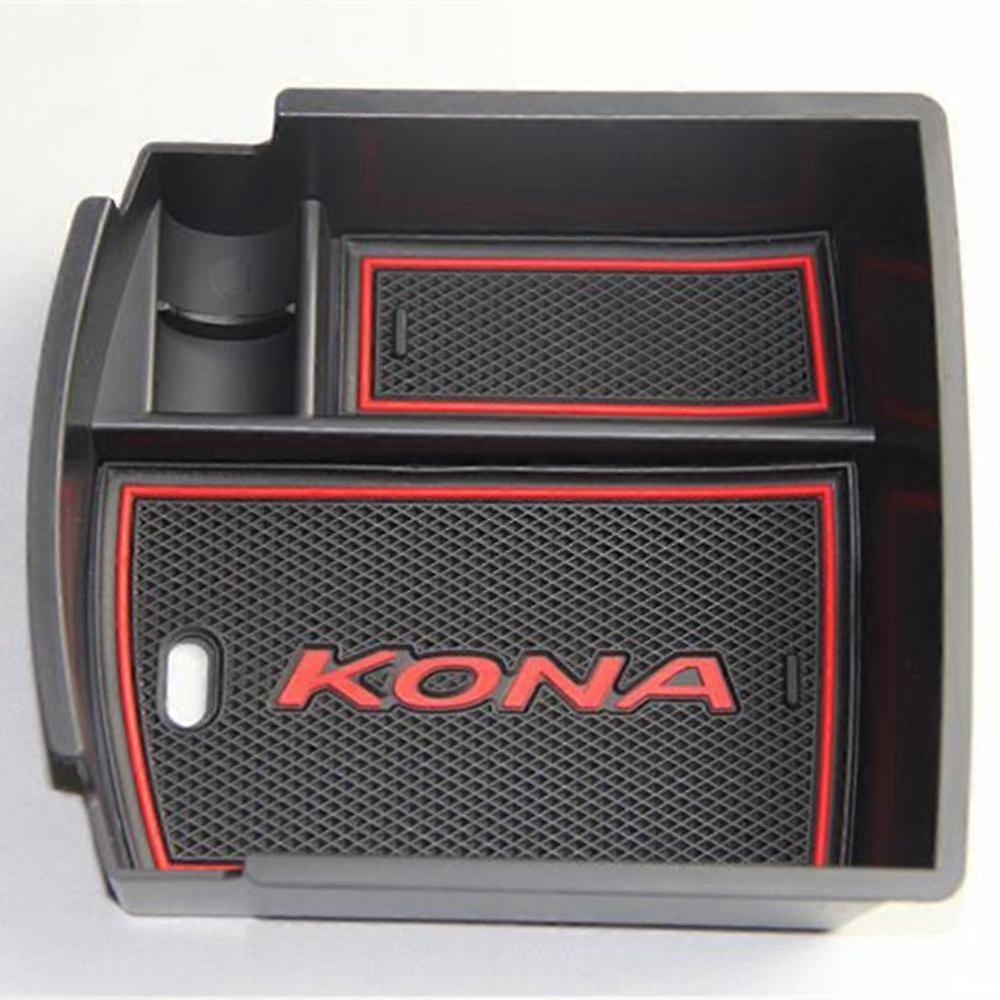 For Hyundai Kona Encino 2018 2019 2021 2022 2023 Armrest Storage Box Center Console Container ...