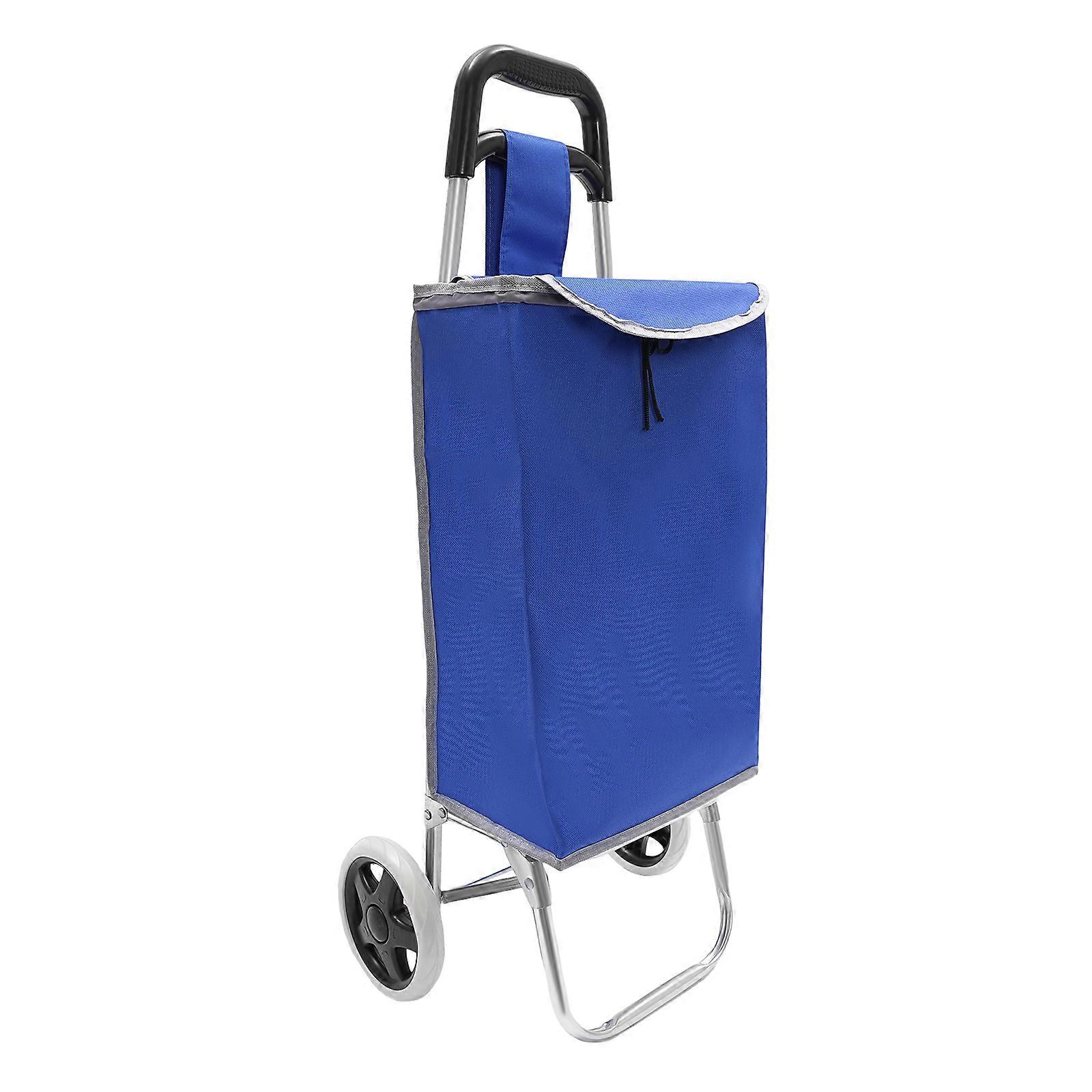 Hand Push Shopping Cart Rolling Transporting Carts | Fruugo UK