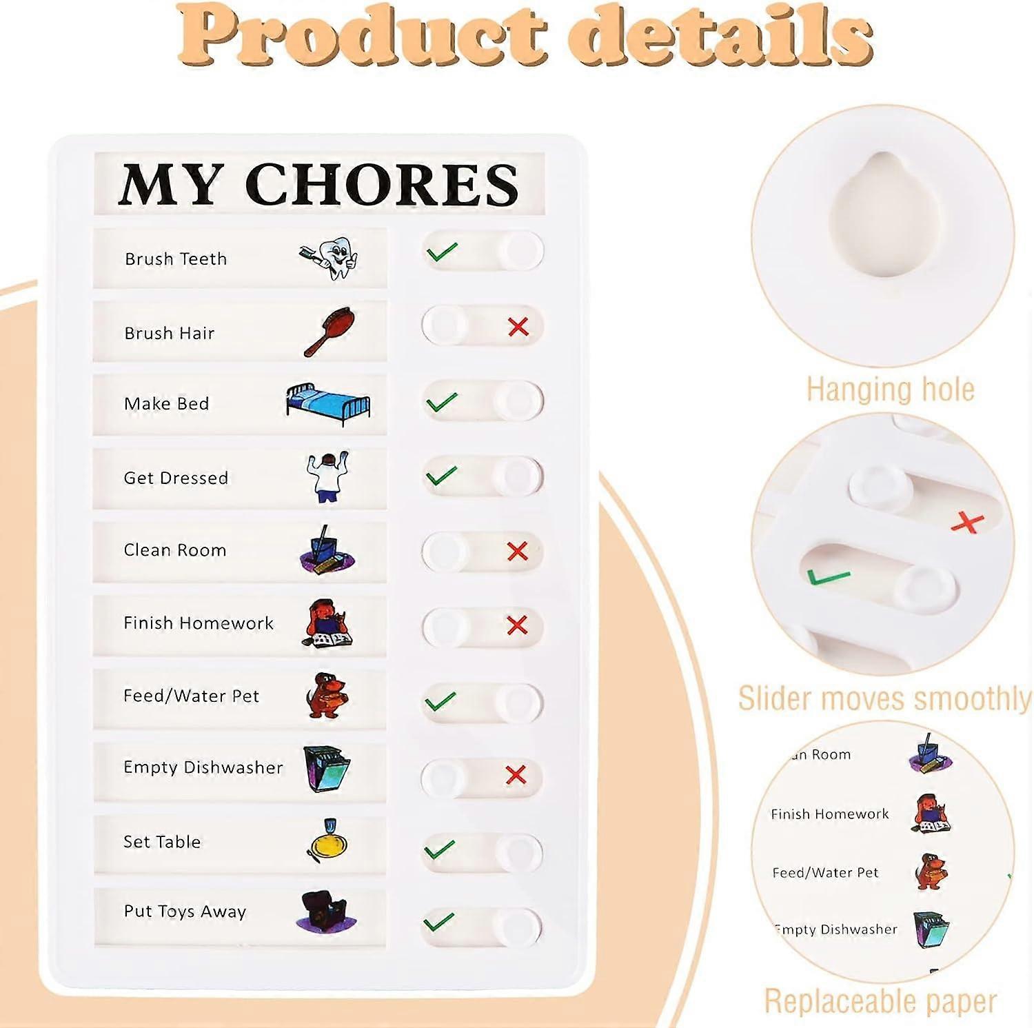 Chore Chart Memo Checklist Board, Chore Chart for Kids, to Do List ...