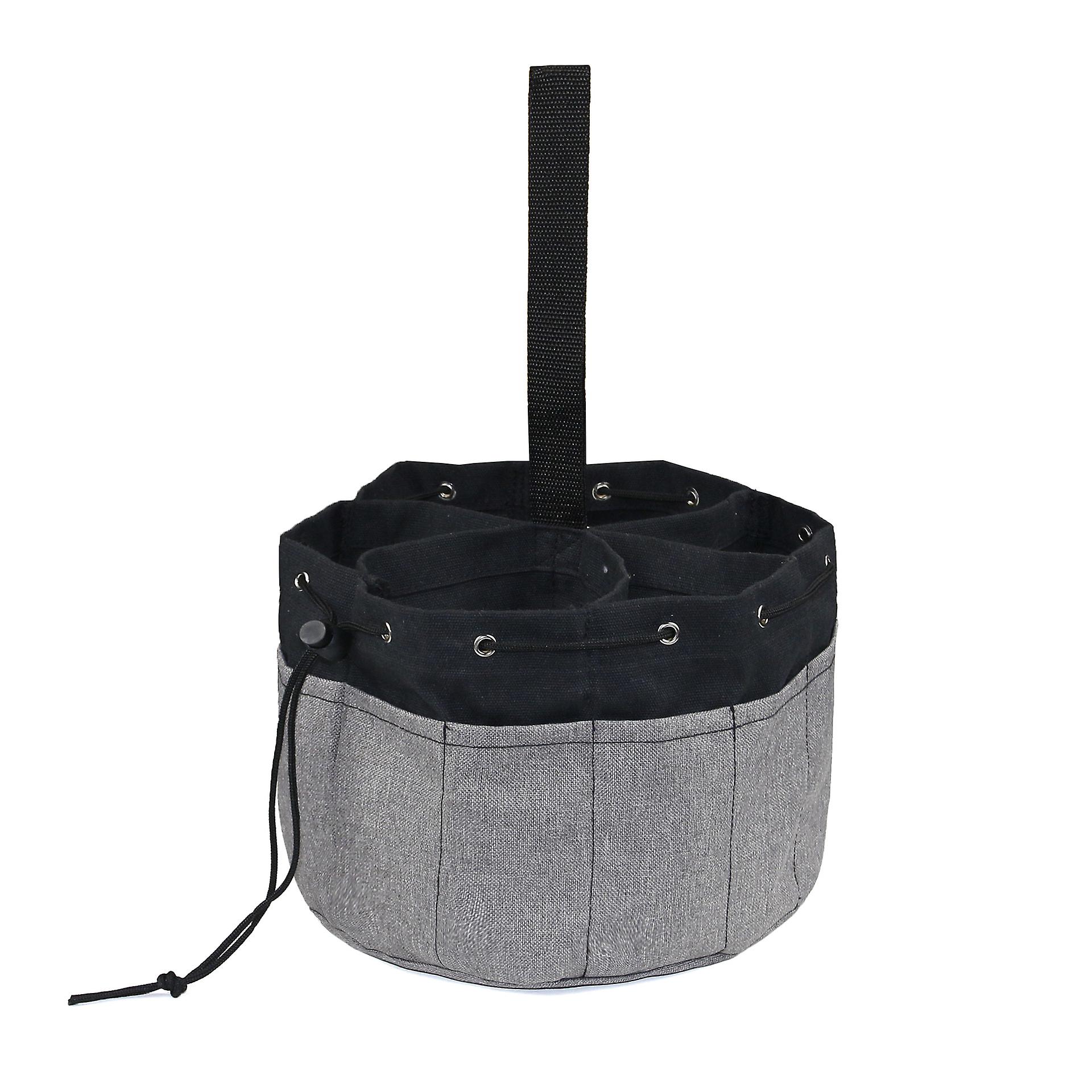 Canvas Cylinder Tool Bag Garden Hardware Tool Bag Portable Drawstring ...