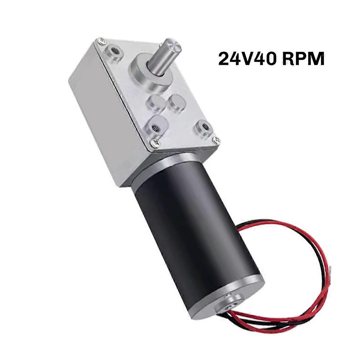 5840-31ZY Turbo Worm Encoder Micro-DC Reduction Motor Self Locking Speed Control Small Motor 24V ...