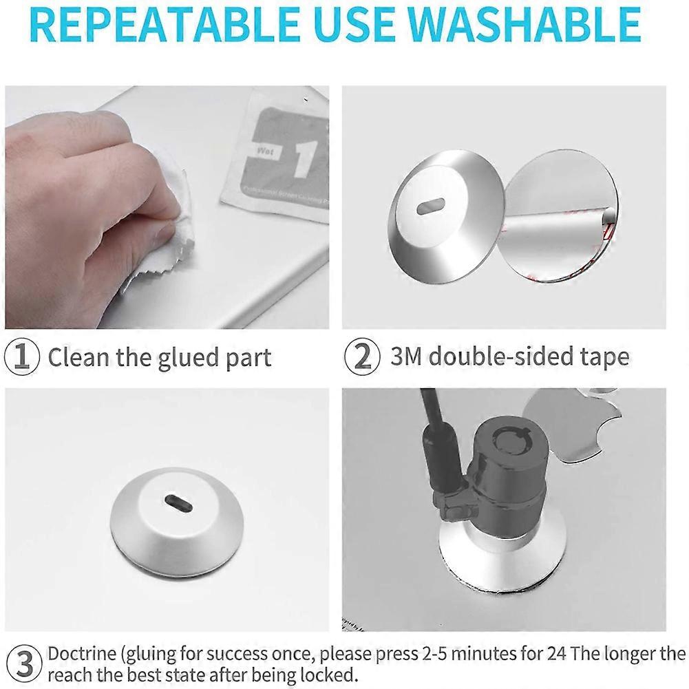 Anchor Plate Adhesive Security Plate with Slot for Cables to Lock Down ...