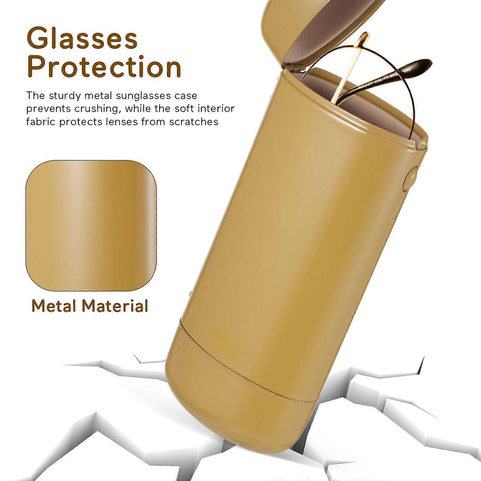 Glasses Case Hard Eyeglass Case Slim Glasses Case Metal Sunglass Case ...