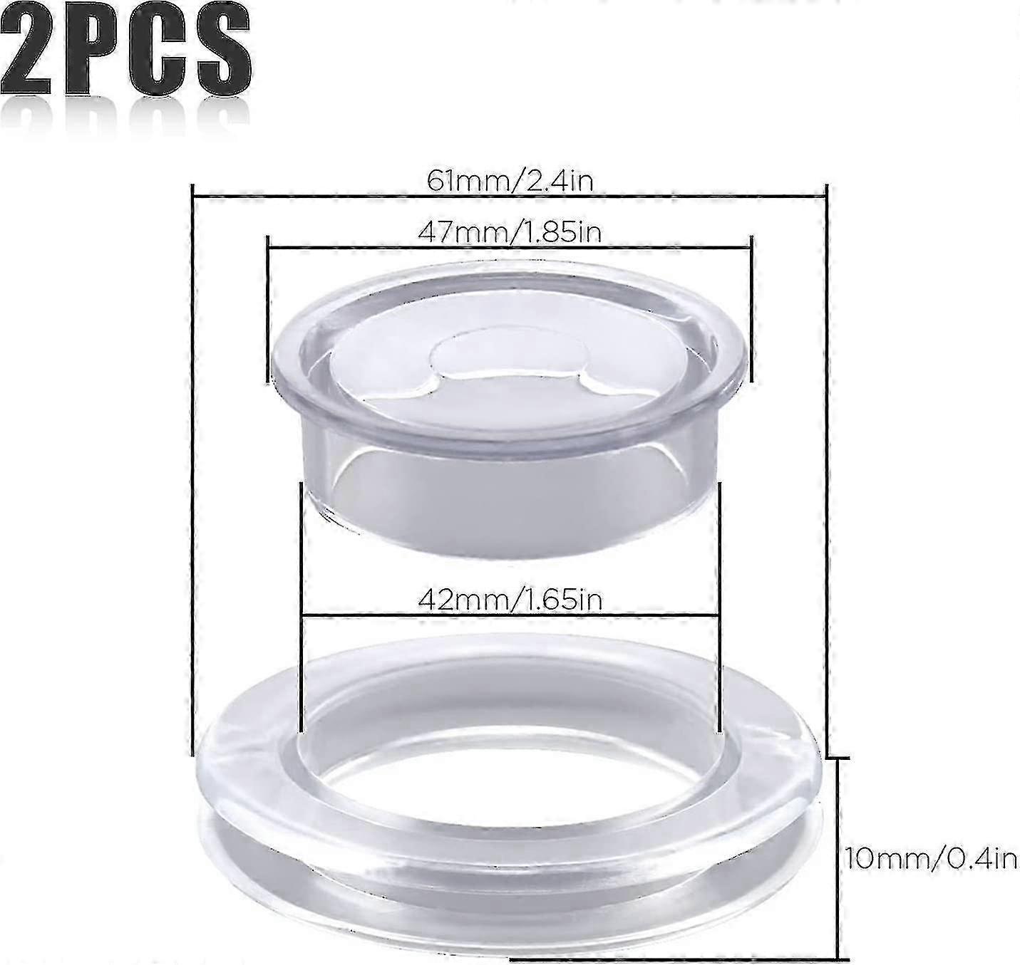 Transparent Silicone Umbrella Hole Covers & Stoppers - 2 Sets for Table ...