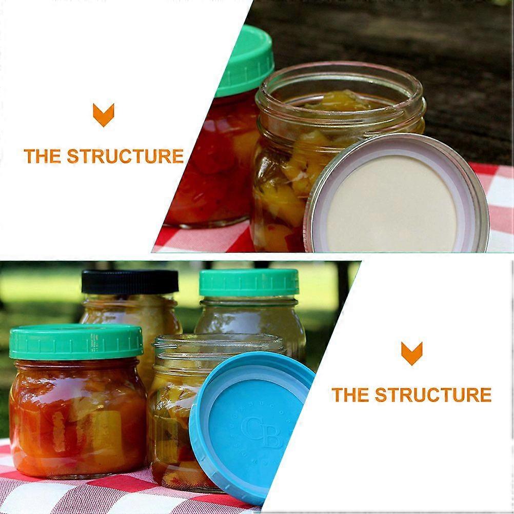 20Pcs Jar Silicone Rings Mason Jars Sealing Gaskets Household Storage ...