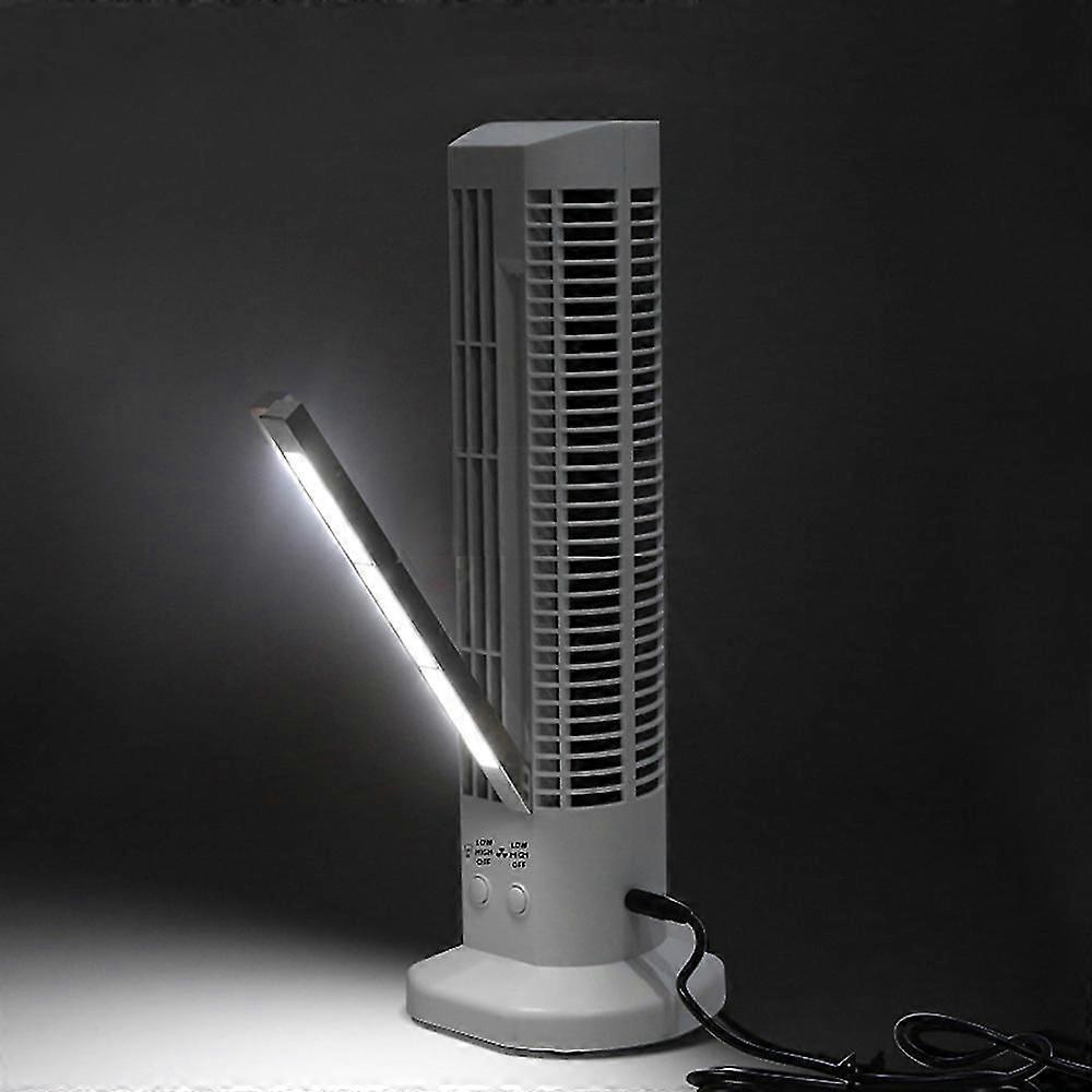 Vertical Towers Fan with Light Bar Non-Slip Sturdy Tabletop Airs Cooler ...