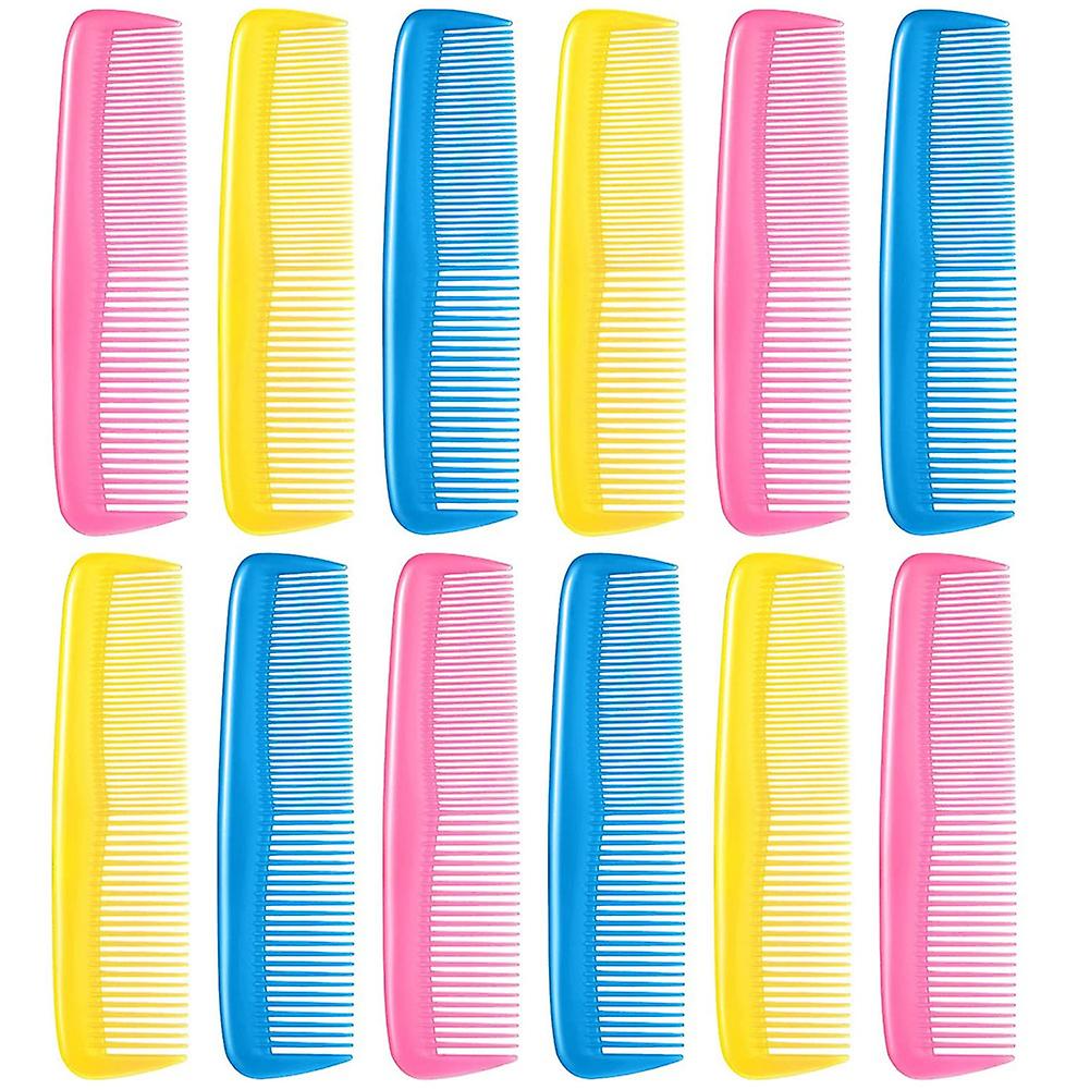 12 Pieces Colorful Hair Combs Set For Kids Women Men Colorful Plastic ...